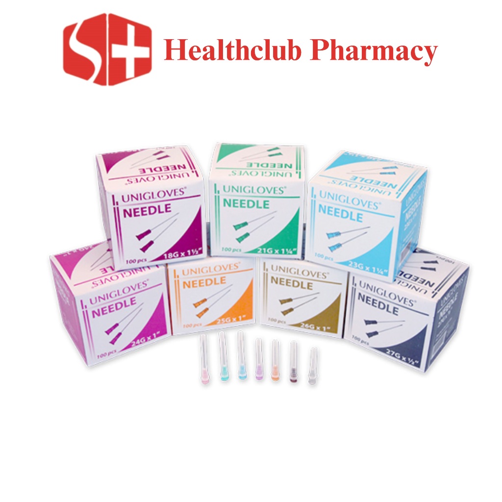 UNIGLOVES Disposable Needle jarum Picagari Needle Syringe 100 pcs/box ...
