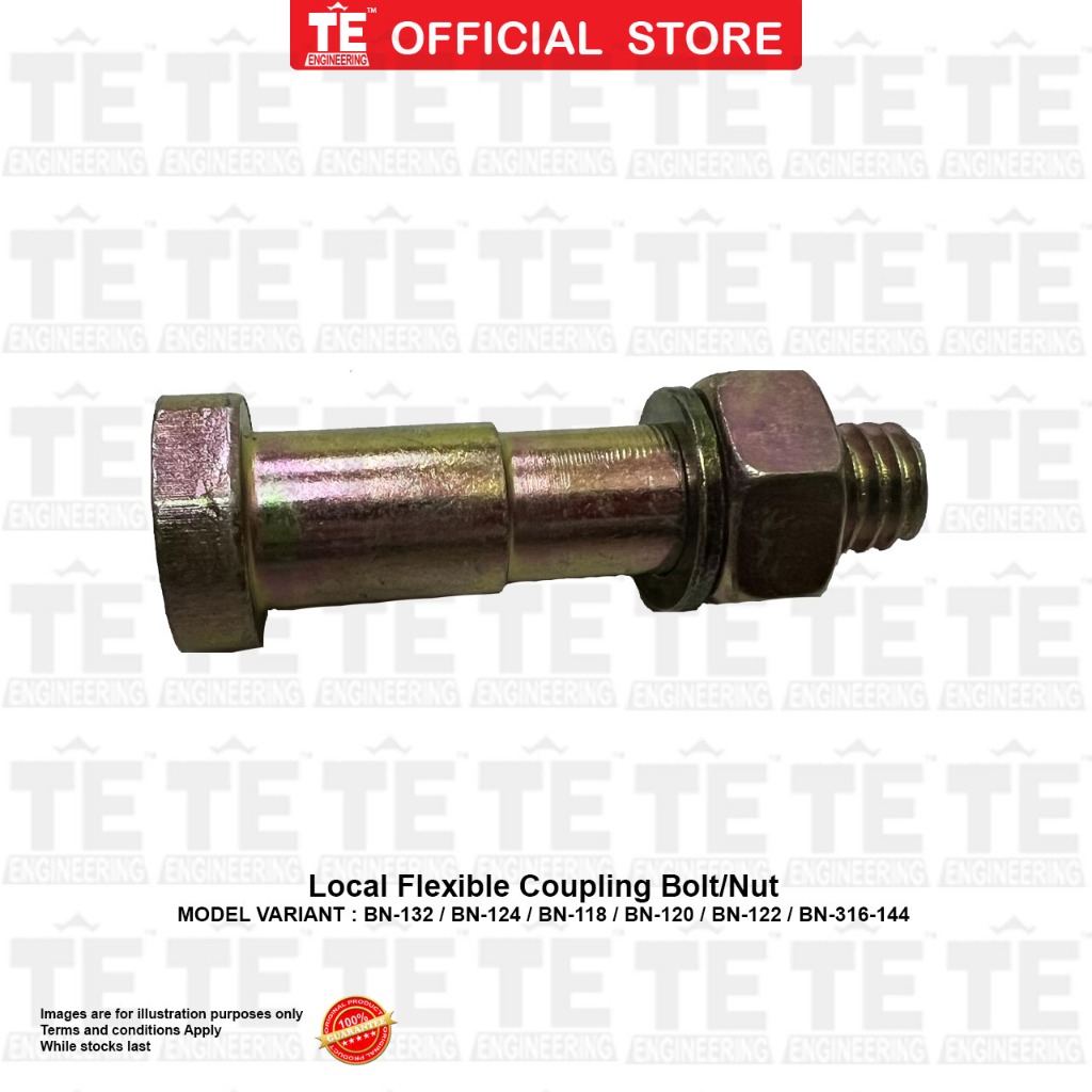 Local Flexible Coupling Bolt & Nut (Pin Bush Coupling) | Shopee Malaysia