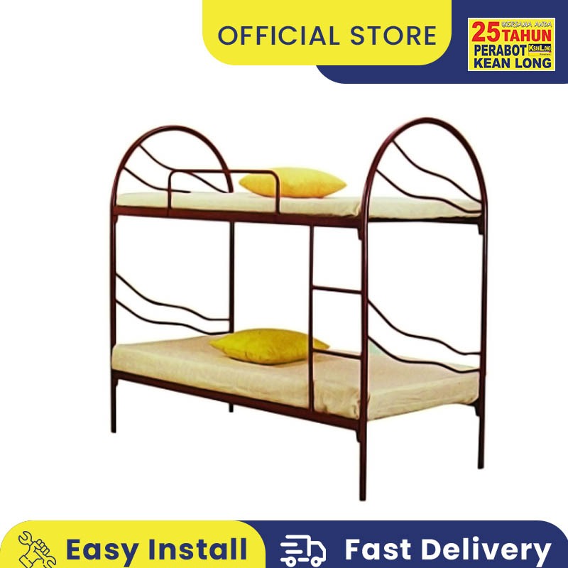 KLSB Katil Besi 2 Tingkat / Bingkai Katil / Metal Double Decker Bed ...