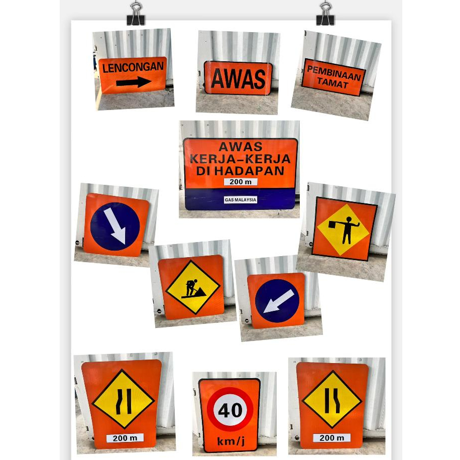 Traffic Safety Signage/Aluminium board HIP Engineering Grade/PAPAN ...