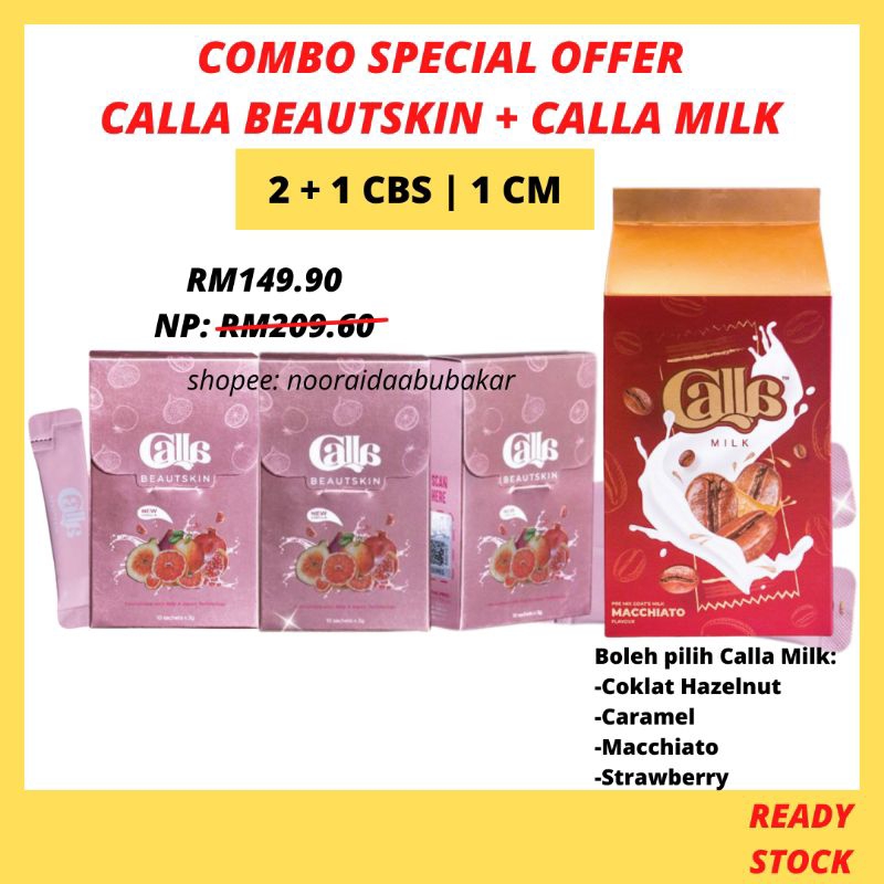 Calla Milk Calla Beautskin Combo Set Trial ORIGINAL HQ CALLA BEAUTY ...