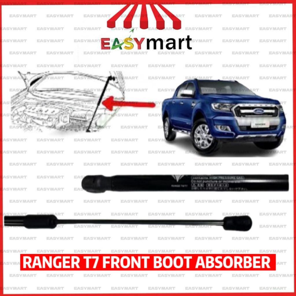 FRONT BOOT ABSORBER FRONT BONET DAMPER STURT FOR FORD RANGER T7/T8 ...