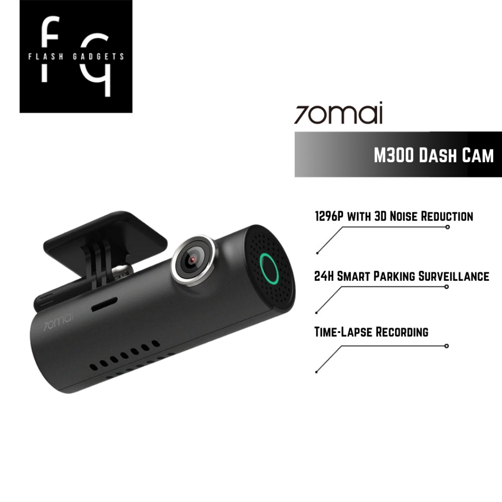 70mai M300 Car Recorder Dash Cam 1296P 140 FOV WDR App Control Parking ...