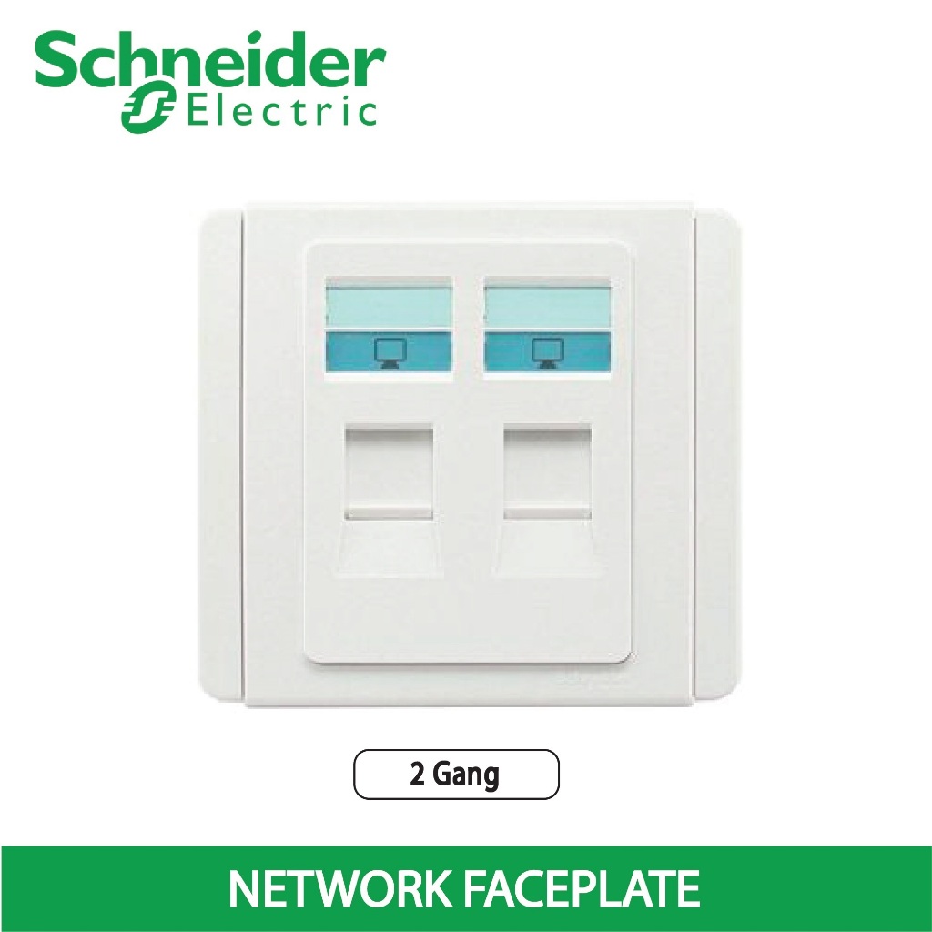 Schneider Cat6 Network Faceplate | Shopee Malaysia
