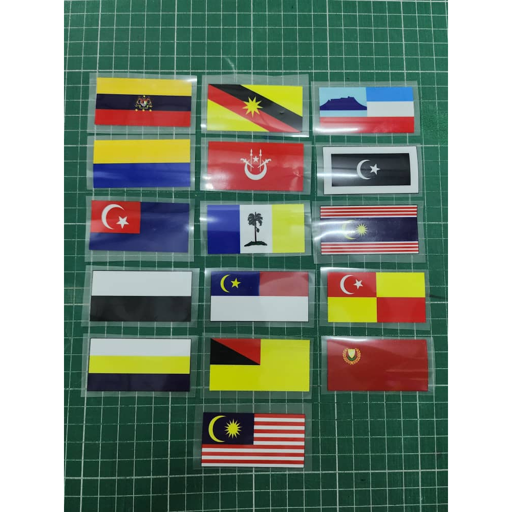DIY Sticker Negeri Malaysia (Iron On / Heat Transfer) | Shopee Malaysia