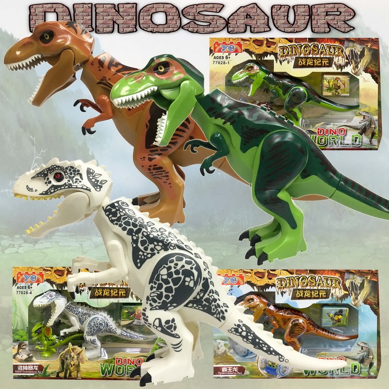 Jurassic World Dinosaur Blocks Tyrannosaurus Rex Set Brick Blok Mainan ...