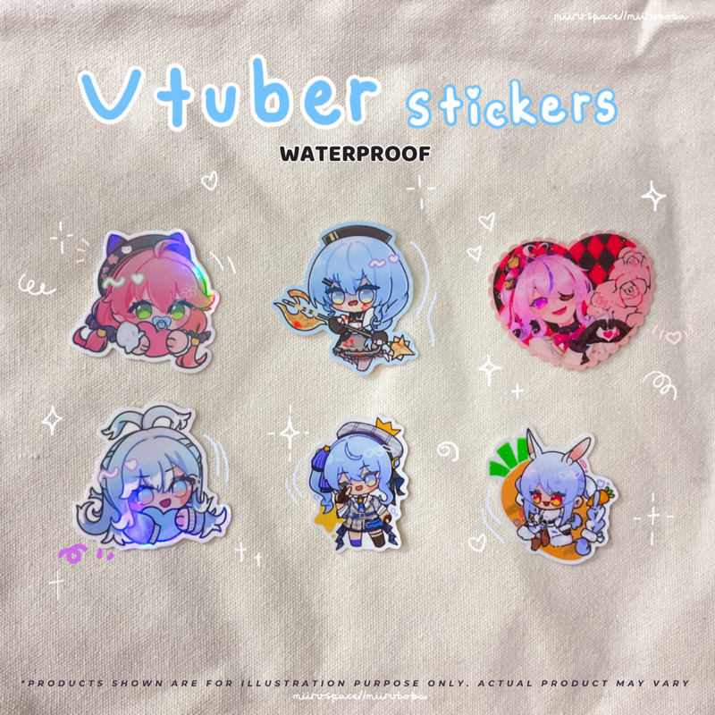 Vtuber stickers waterproof Hololive Nijisanji | miiruboba | Shopee Malaysia