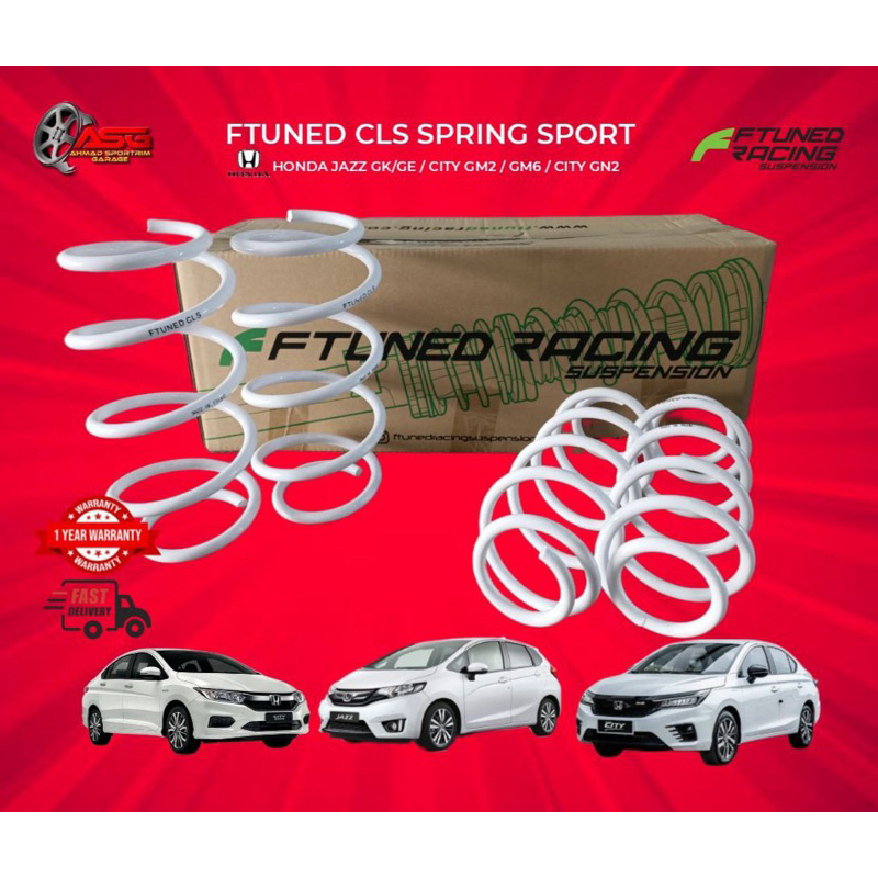 Ftuned CLS spring sport coil Honda Jazz GE GK Honda City GM2 GM6 GN2 ...
