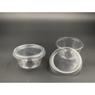2oz Round Container (100pcs+-) EC622C- Disposable Plastic PET Food ...