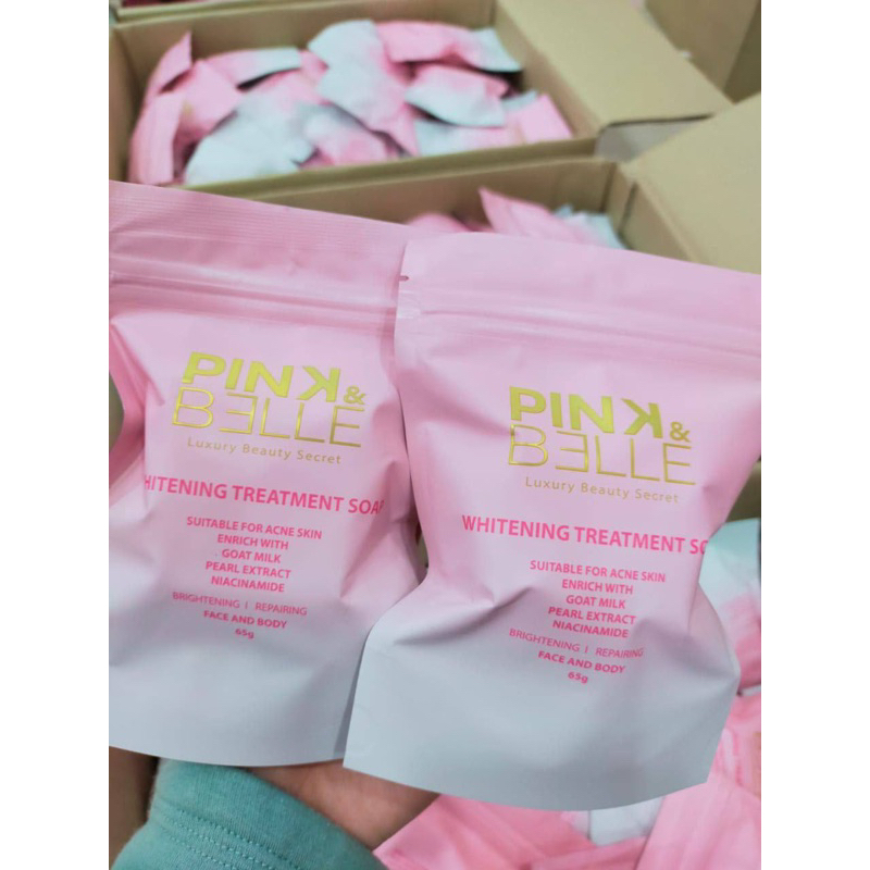 PINK AND BELLE WHITENING SOAP ORIGINAL 💯 HQ | Shopee Malaysia