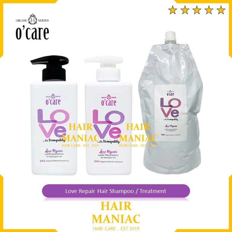 O'Care Love Repair Hair Shampoo 500ML / Refill Pack Shampoo 1000ML ...