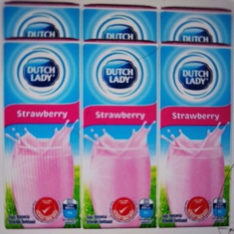 Susu dutch lady full Cream 1L Milk Chocolate strawberry | Shopee Malaysia