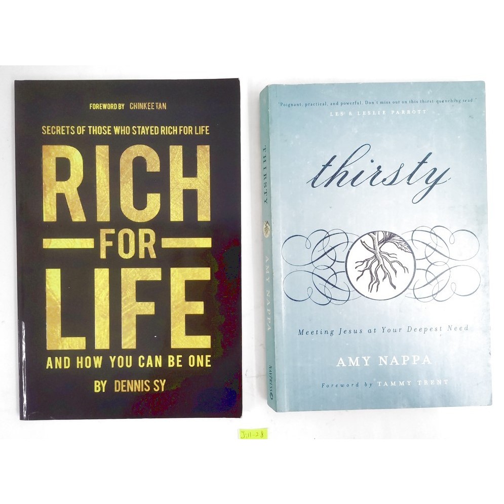 2-In-1 Bundled 《PRELOVED NON-FICTION 》 Rich For Life + Thirsty (Jill-28 ...