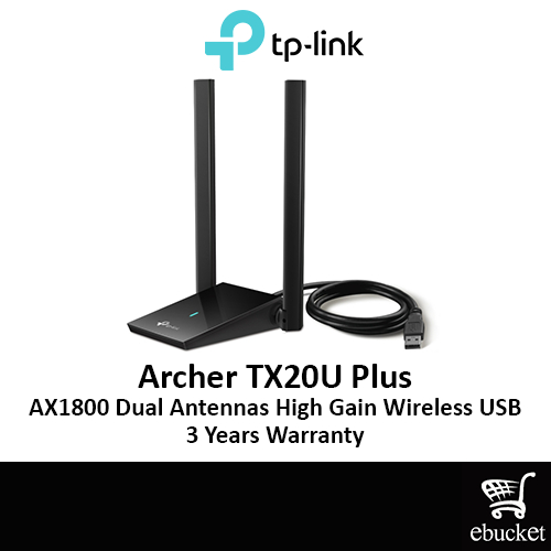 TP-Link Archer TX20U Plus Dual Antennas Wireless USB Adapter AX1800 ...