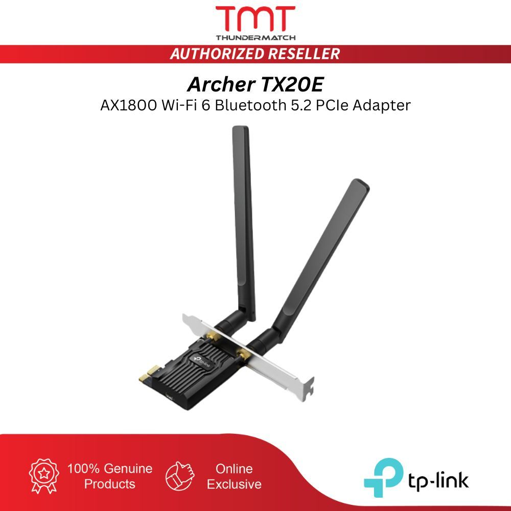 TP-Link Acher TX20E AX1800 Wi-Fi 6 Bluetooth 5.2 PCIe Adapter | Shopee ...