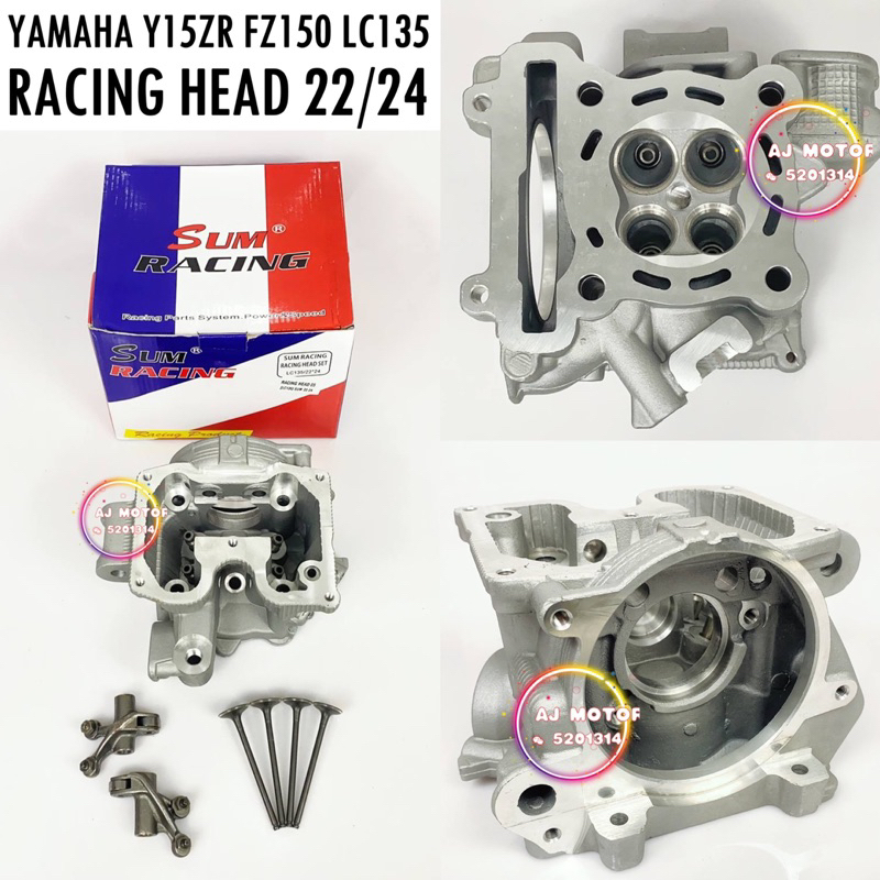 YAMAHA LC135 Y15ZR FZ150 SUM RACING HEAD 22 / 24 LC Y15 FZ VALVE 22MM ...