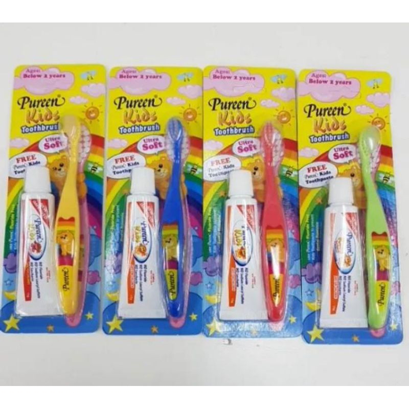 Pureen Kids Toothbrush Free Toothpaste 15g
