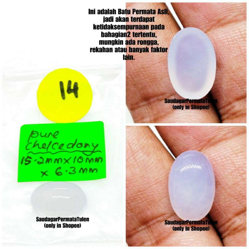 Batu Cincin 100% Asli Pure Chelcedony ( Batu Anggur ) | Shopee Malaysia