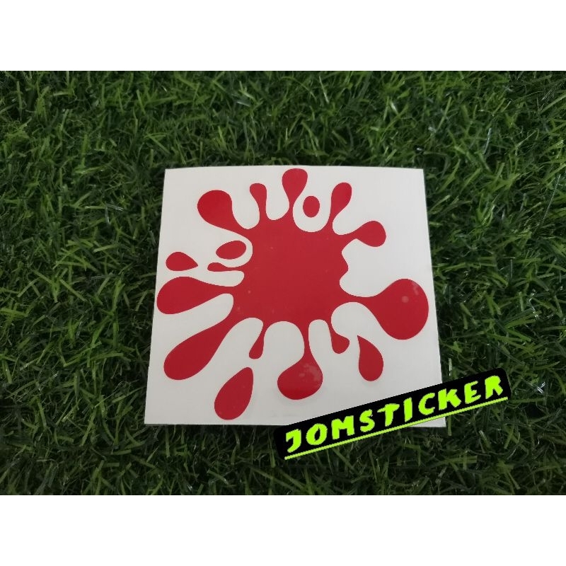 Sticker corak tampal calar kereta/water splash(sticker cutting/potong ...