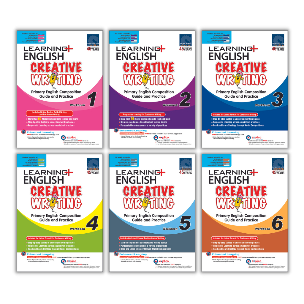 Learning+ English Creative Writing Workbook 1 - 6 | Skill-Based ...