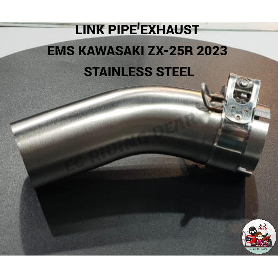 LINK PIPE EXHAUST EMS KAWASAKI ZX-25R 2023 STAINLESS STEEL | Shopee ...