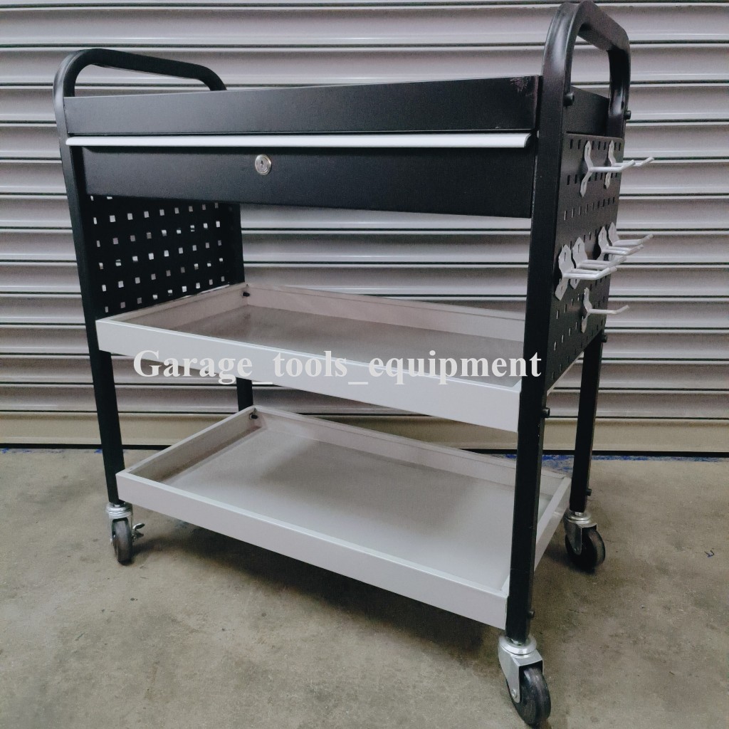 GTE Tools 3 Layer Trolley | Empty Cabinet | Tools Chest | Drawer | Laci ...