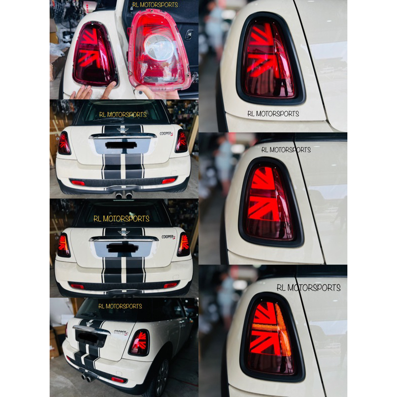 Mini Cooper r55 r56 r57 Union jack led tail lamp light bar 2007 2008 ...