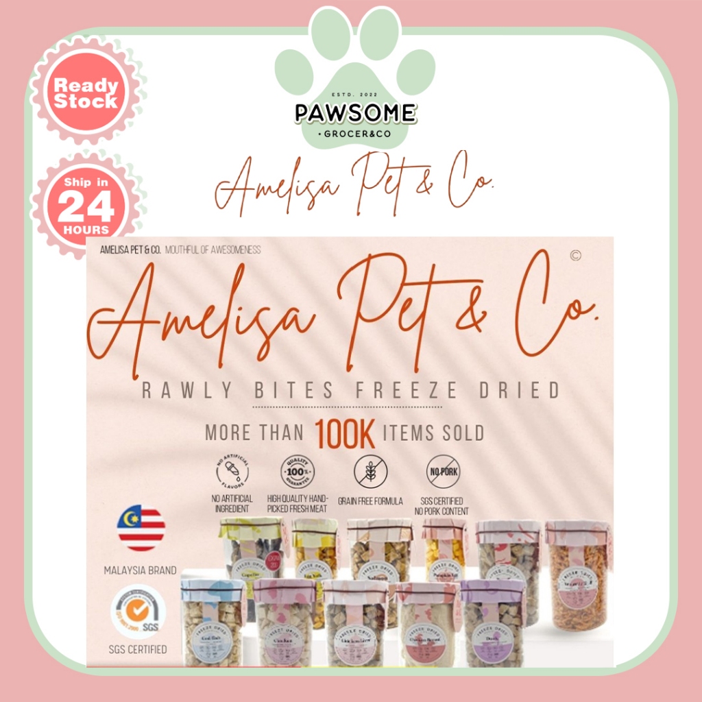 AMELISA PET & CO. Rawly Bites Freeze Dried Pet Treats - Mini Series ...