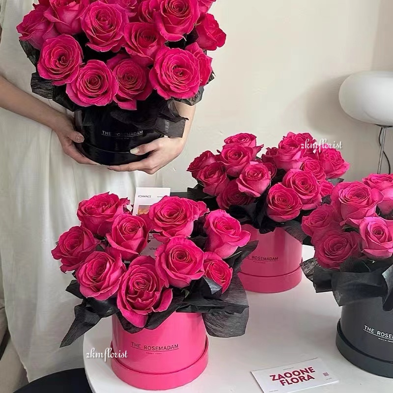 (2PCS) ROSEMADAM Flower Box Surprise Delivery Box Florist Box Love ...