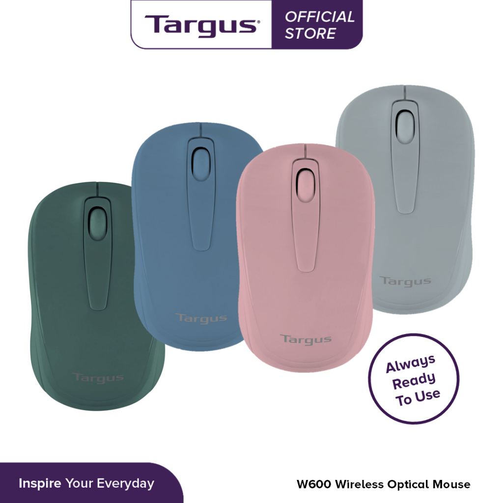 Targus Wireless Optical Mouse - Blue Heaven/Granite Green/Zephy Pink ...