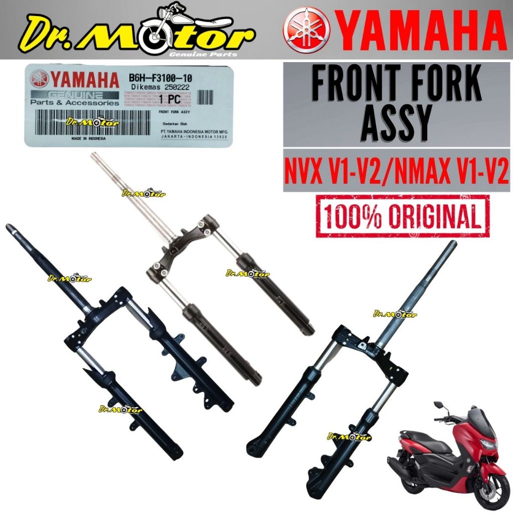 NVX155 NMAX V1 V2 AEROX NVX NMAX155 Front Fork Assy Fok Depan Damper Shock Absorber B6H-F3100-10 ...