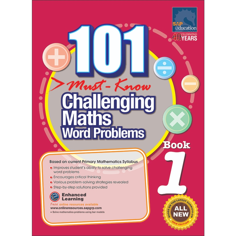 101 Must-Know Challenging Maths Word Problems Books - SAP | Shopee Malaysia 101 Must-Know Challenging Maths Word Problems Books - SAP | Shopee Malaysia