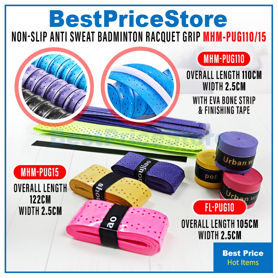 BPS High Soft PU Grip Tape Anti Slip Badminton Grips Bone Strip ...