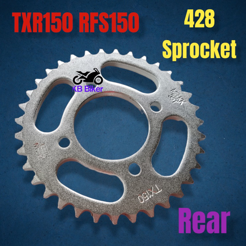 Benelli RFS150 / Suzuki Panther Txr 150 rear Sprocket 428 | Shopee Malaysia