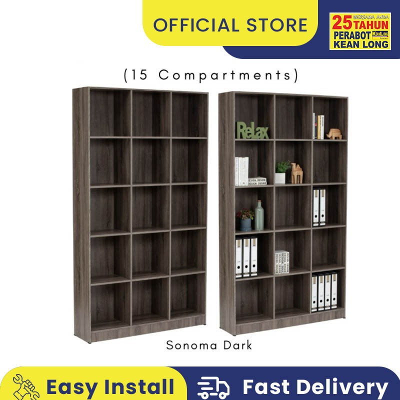 KLSB File Cabinet 15 Compartment / Kabinet File 15 Ruang Petak / Rak ...