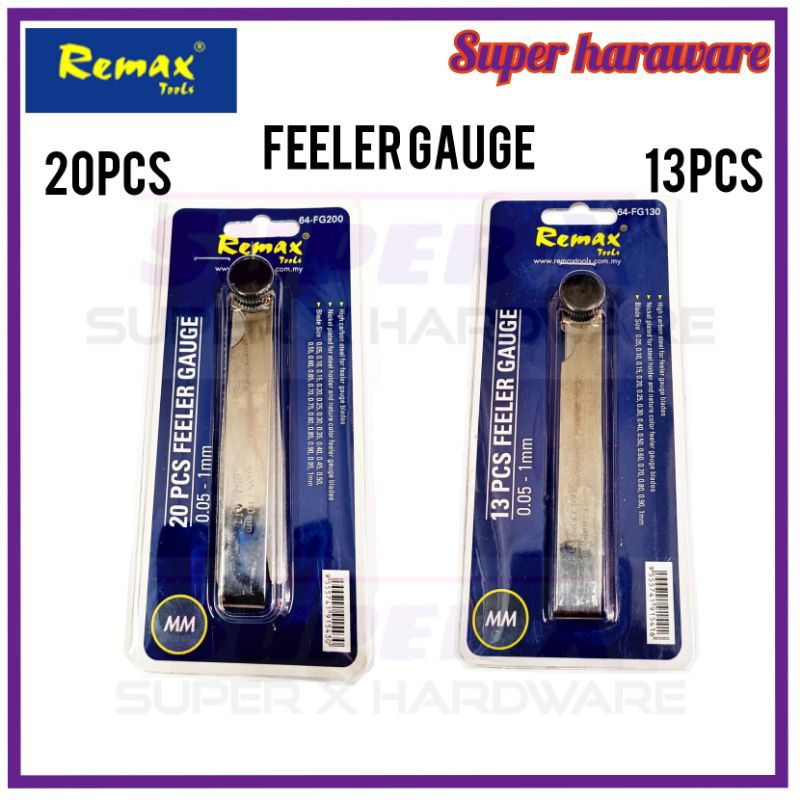 REMAX TOOLS 13PCS/20PCS FEELER GAUGE (0.05MM-1.0MM)feeler gauge/remax ...