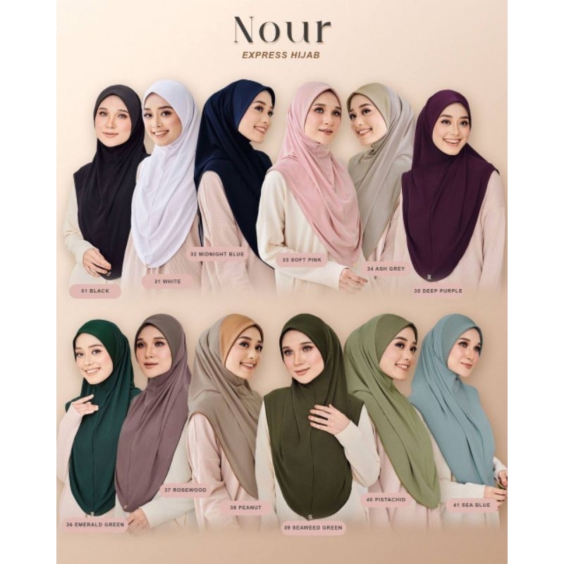 Sofearose : Nour | Lufia Express Hijab Tudung Sarung Instant | Shopee Malaysia