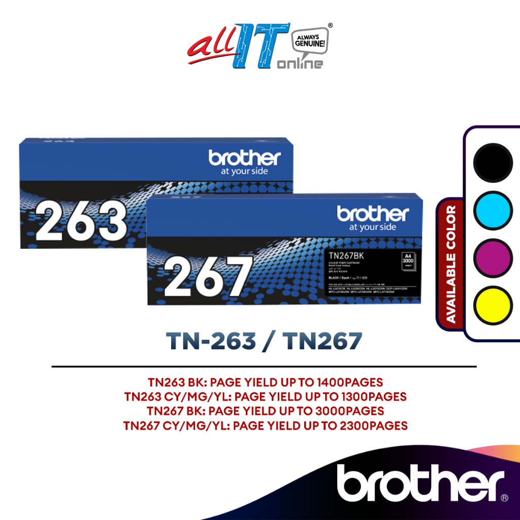 Brother TN-263 / TN-267 Toner Cartridge for L3230CDN L3551CDW L3750CDW ...