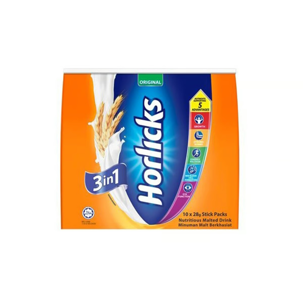 Horlicks 3in1 Original Nutritious Malt Drink (10s x 28g) (Exp: 11/2024 ...