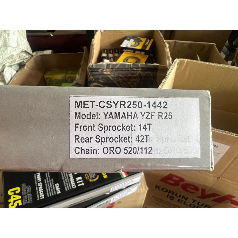 REGINA Yamaha R25 V1/V2 MT25 Sprocket Chain Kit Set Rantai Spoket ...