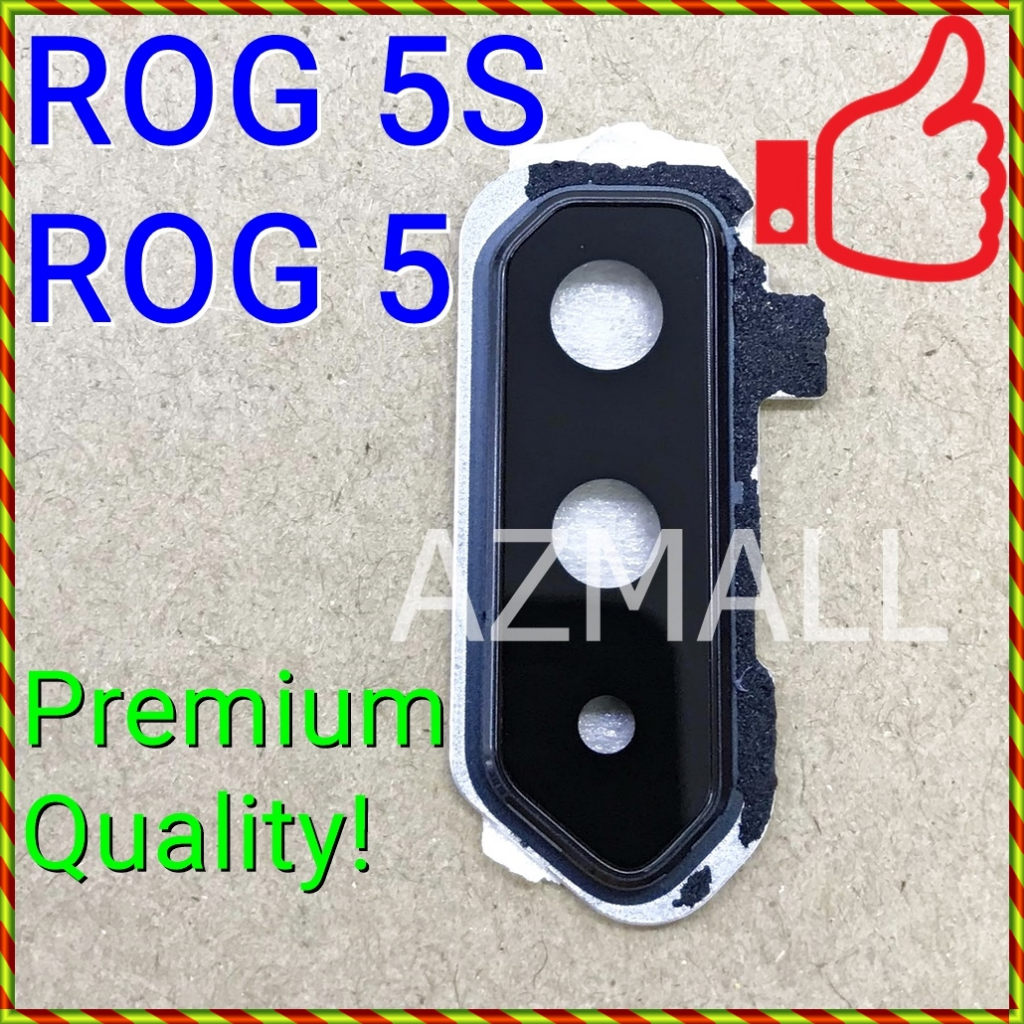 (BLACK Color) NEW ORI Rear Camera Lens Glass Cover with Frame for Asus ...