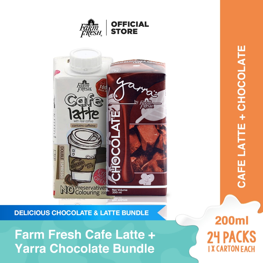Farm Fresh UHT Café Latte + Yarra by Farm Fresh UHT Chocolate Milk ...