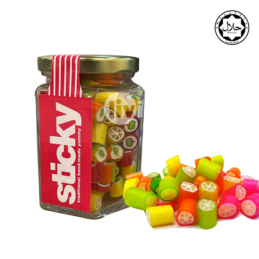 STICKY CANDY Gula-Gula HALAL Thank You / Happy Birthday / I Love You ...
