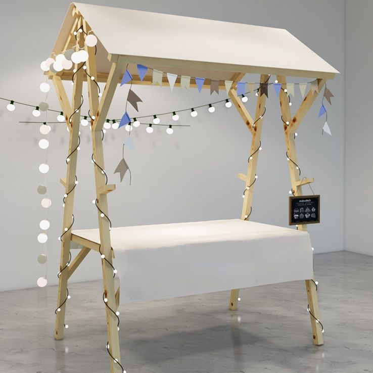 Mobile Market Stall Foldable Outdoor Shed Stall Solid Wood Display ...