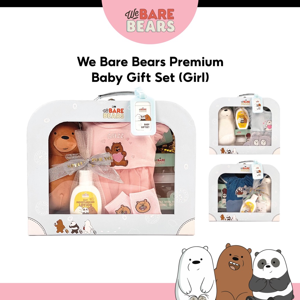 We Bare Bears Premium Baby Gift Set Girl Newborn Baby Hamper Baby ...
