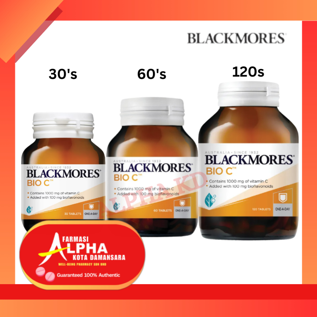 Blackmores Bio C 1000mg [30` / 60` / 120` Tab] | Shopee Malaysia