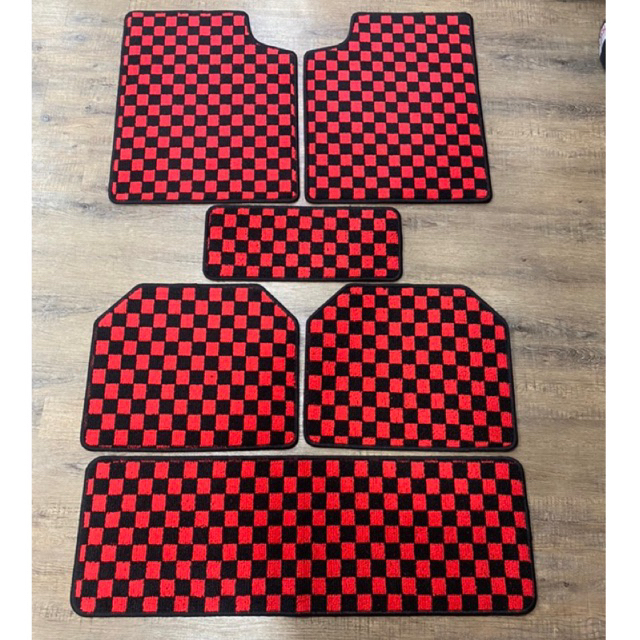 MPV 6 PCS Karpet Dadu Carpet Checkmate Carpet Anti Slip For Alza Exora ...