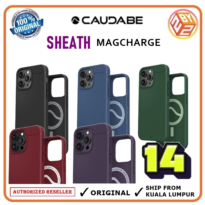 CAUDABE SHEATH minimalist shock magcharge casing case for iPhone 15 14 ...