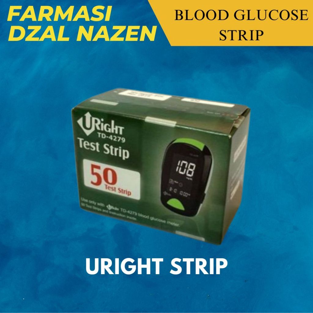 Uright Glucose TEST STRIP 25s/50s for U-RIGHT Blood Glucose Machine TD ...