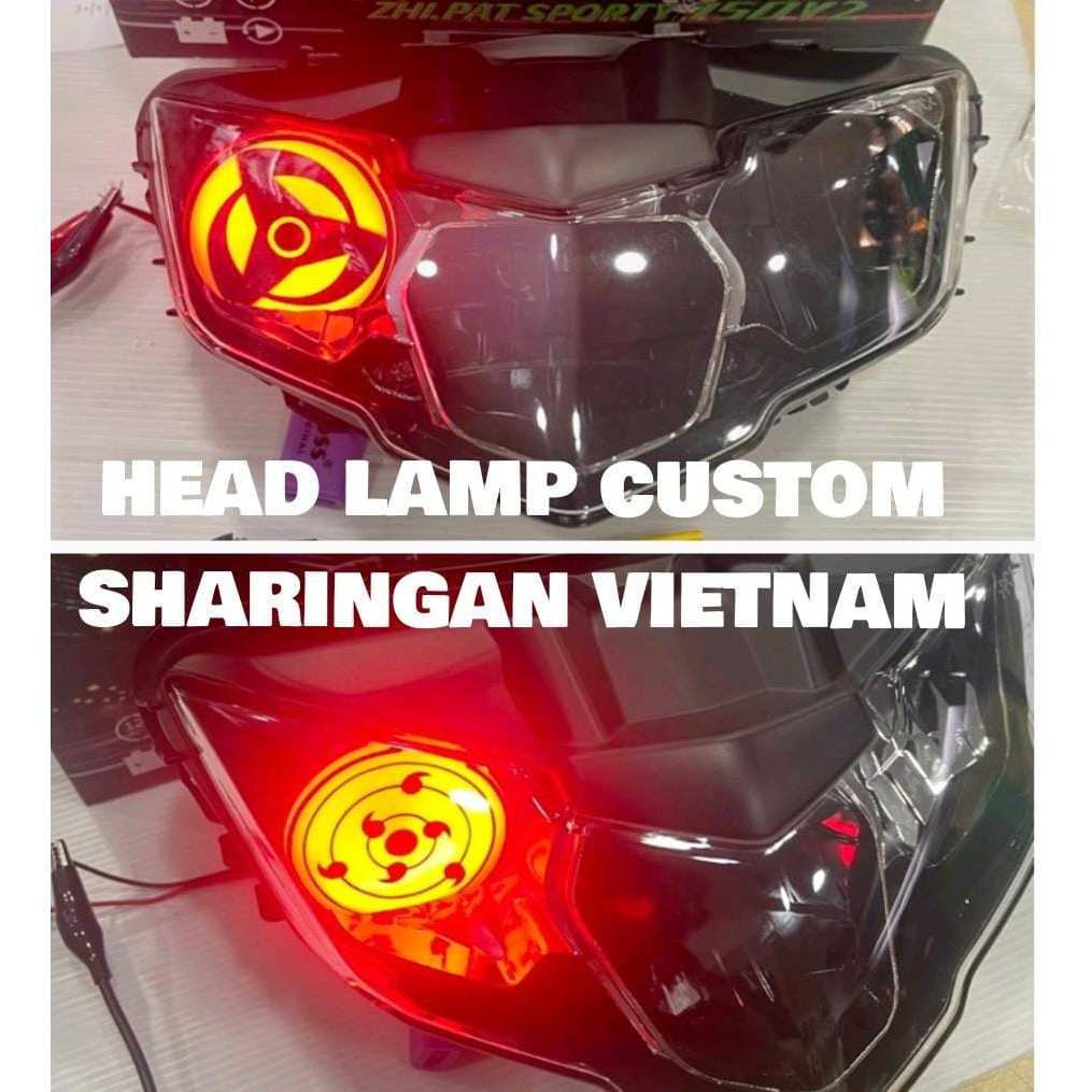 HEAD LAMP CUSTOM SHARINGAN VIETNAM Y15 V2 HEAD LAMP VIETNAM DESIGN Y15 ...